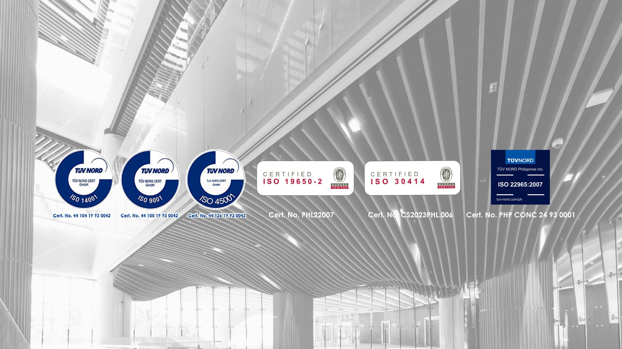 Certifications - Makati Development Corporation