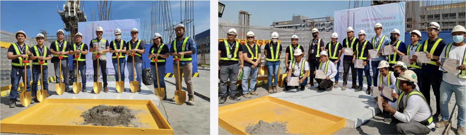 Avida Verge Tower 2 celebrates early top-off and 1 million safe-person ...